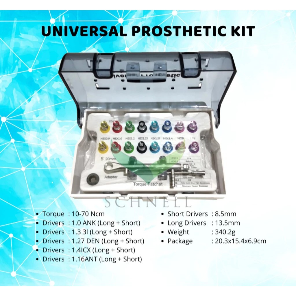Jual Dental Universal Prosthetic Kit / Sekrup / Screw Implan Universal ...