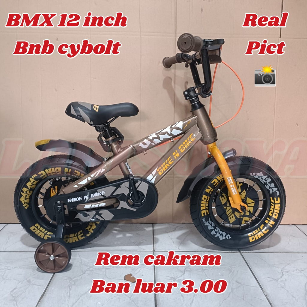 Jual sepeda anak laki laki bmx 12 16 18 BNB CYBOLT REM CAKRAM TERBARU BAN 3.0 SEPEDA BMX ANAK ...
