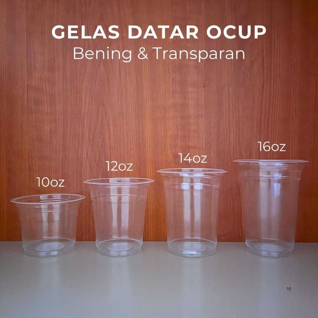 Jual GELAS PLASTIK BENING POP ICE / PENTOL KUAH ISI 50PCS / CUP GELAS ...