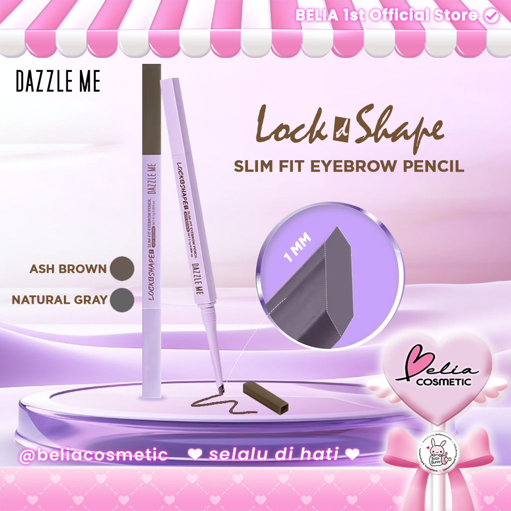 Jual BELIA DAZZLE ME Lock & Shape Slim Fit Eyebrow Pencil | Pensil Alis ...