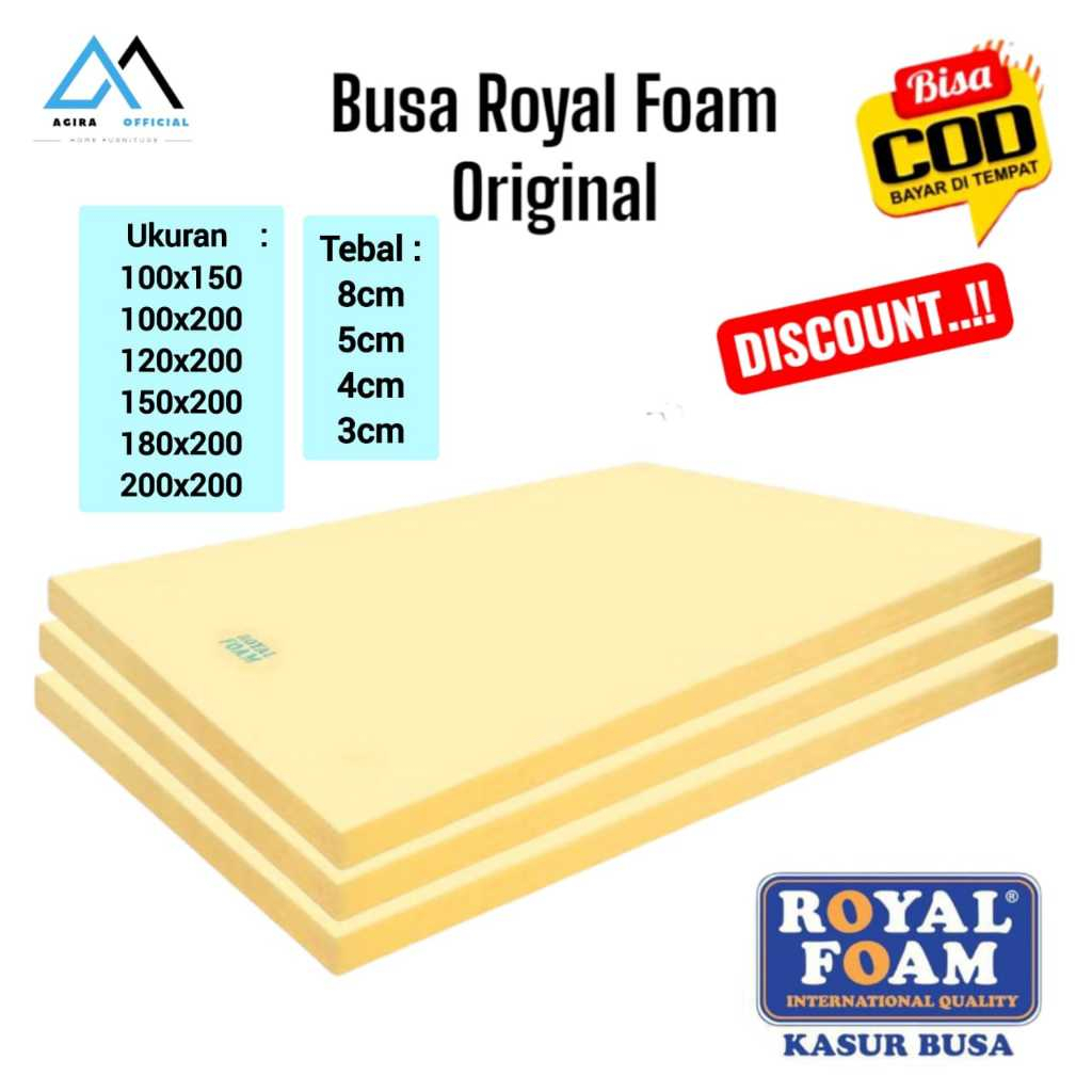 Jual BUSA ROYAL FOAM ORIGINAL Tebal 3cm, 4cm, 5cm, 8cm Busa Lembaran ...