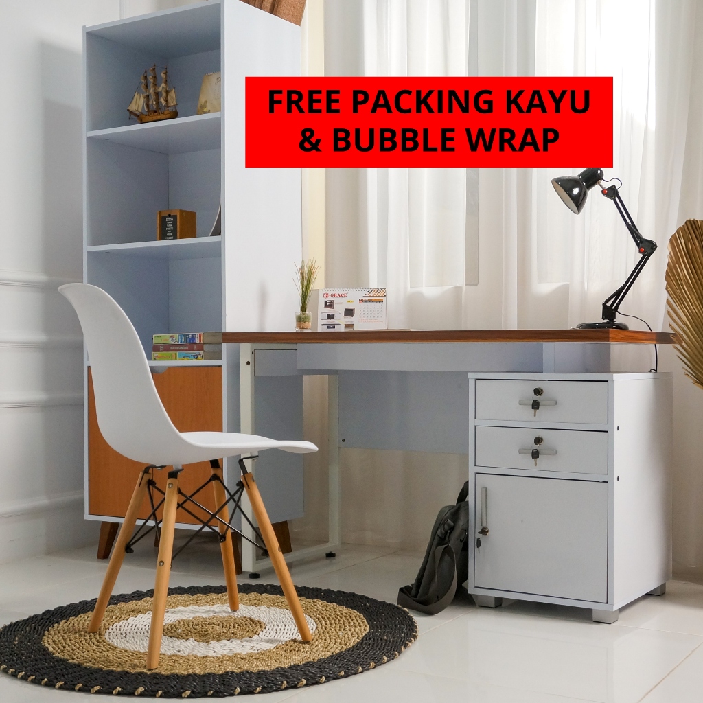 Jual MEJA KAKI BESI FREE PACKING KAYU DAN BUBBLE WRAP PUTIH LAKU LARIS ...
