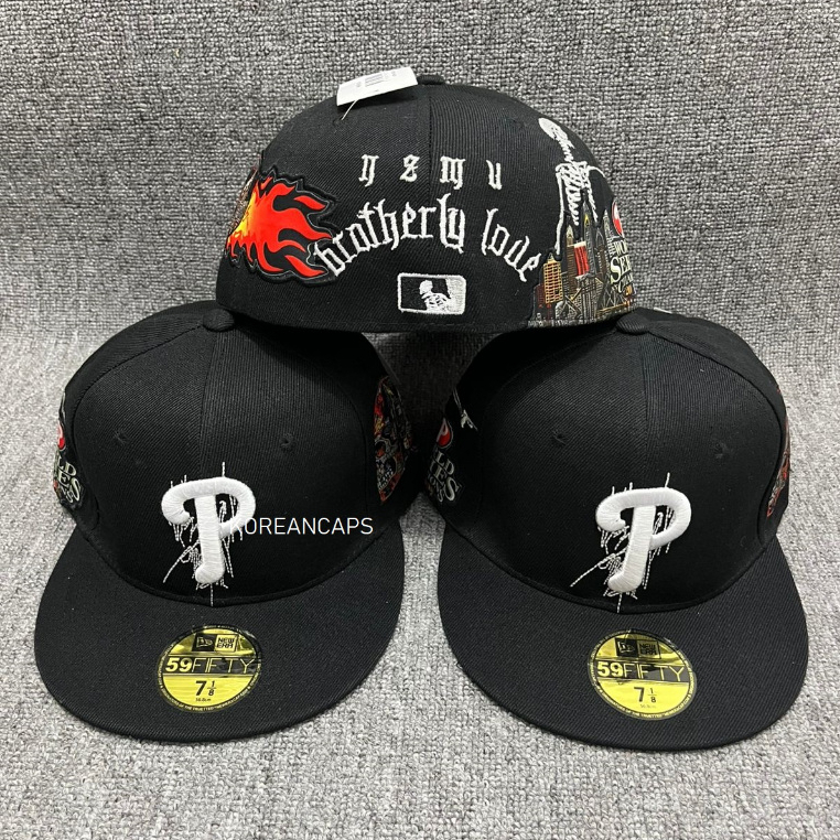 Jual Topi Snapback Fitted Philadelphia Phillies x NZMU Brotherly Love ...
