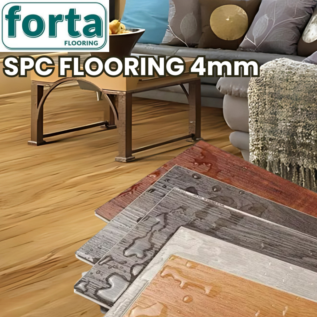 Jual Lantai SPC Murah Click System Tebal 4mm | LANTAI SPC HIGH QUALITY 4mm | Shopee Indonesia