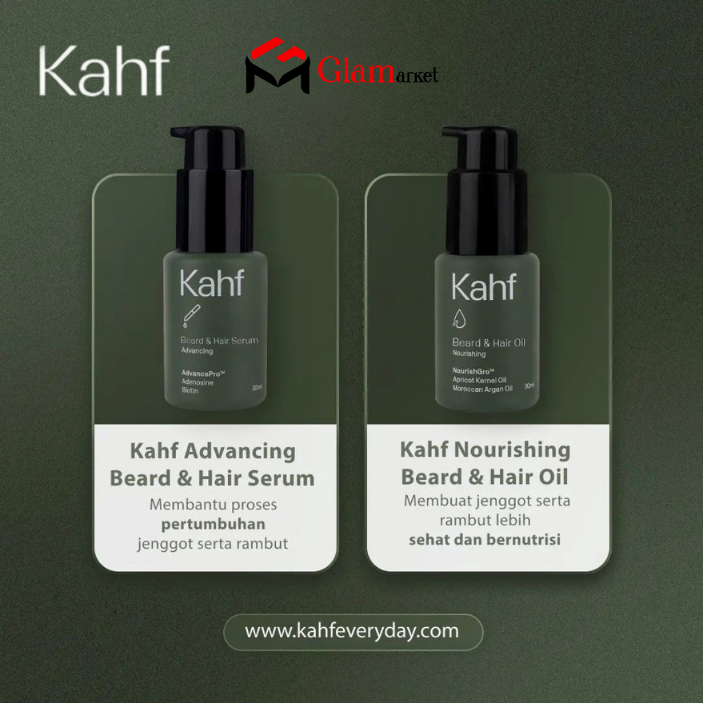Jual KAHF Grooming Pria - KAHF Nourishing Beard & Hair Oil 30 ml - KAHF ...