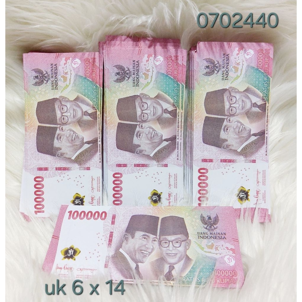 Jual Uang Mainan nominal besar 80pc bisa untuk mahar | Shopee Indonesia
