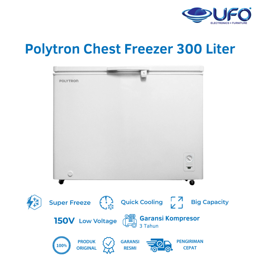 Jual Polytron Chest Freezer Box 300 L PCF318 | Shopee Indonesia