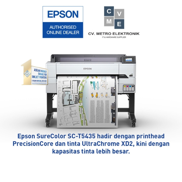 Jual Printer EPSON SURECOLOR SC-T5435 SC T5435 Stand Plotter A0 36 INCI 36" PENGGANTI SC-T5430 ...