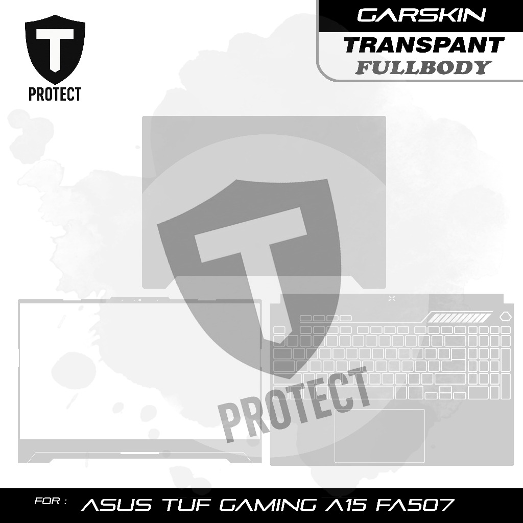 Jual Cover Garskin Laptop Transparan / Gliter Fullbody Asus TUF Gaming ...