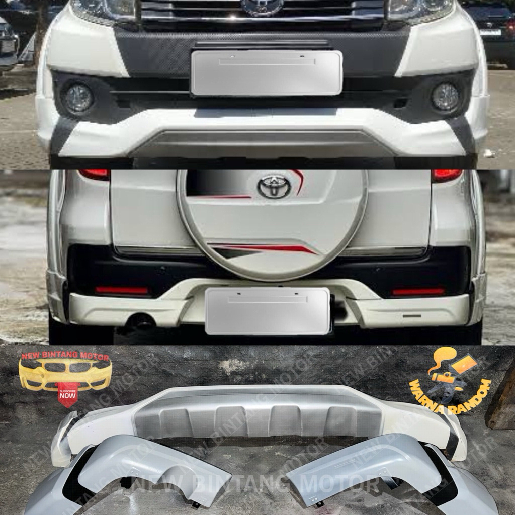 Jual Bodykit depan belakang toyota rush ultimo trd facelift 2015 2017 ...
