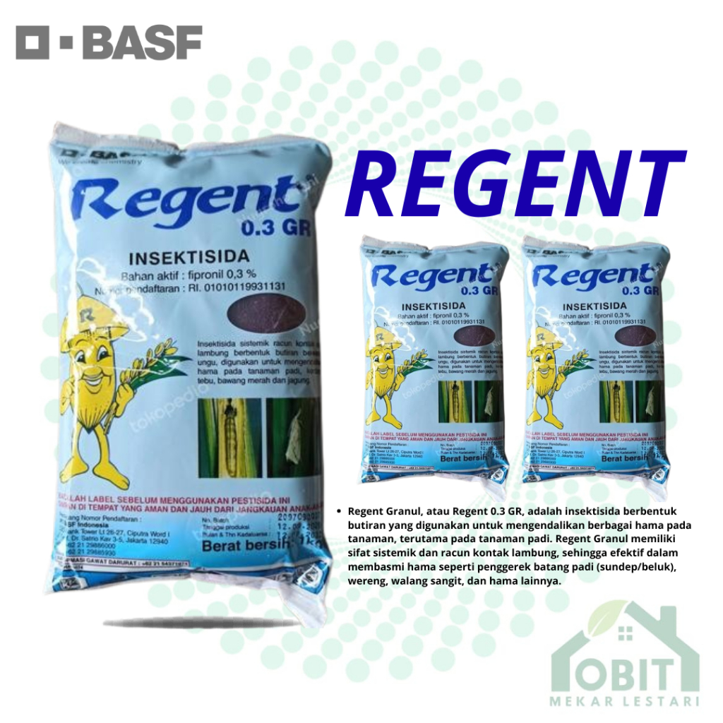Jual REGENT 0.3 GR 1KG TABUR INSEKTISIDA HAMA WERENG SEMUT RAYAP ...