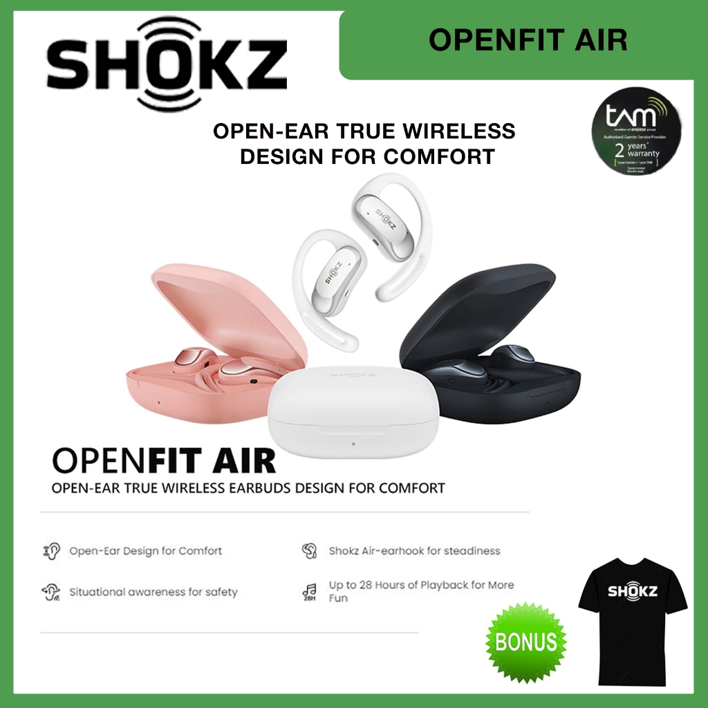 Jual Shokz OpenFit Air Headset Bluetooth with Official Guarantee Tam ...