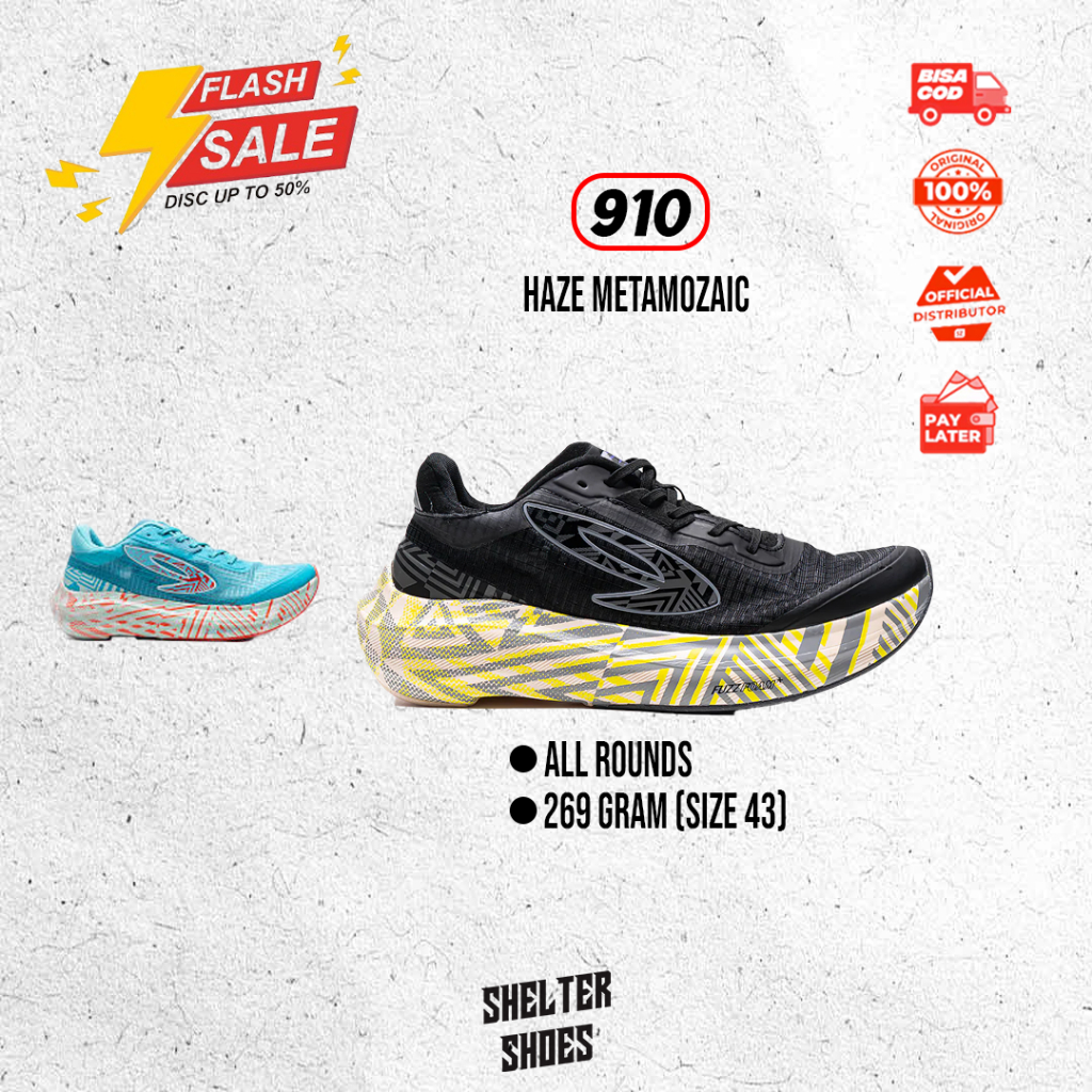 Jual NINETEN 910 HAZE METAMOZAIC SEPATU LARI SEPATU RUNNING PRIA LONG ...