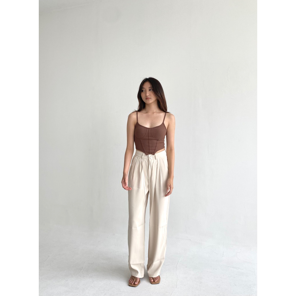 Jual CORA STUDIO | COVE PANTS / Celana Bahan Wanita / Celana Kulot ...