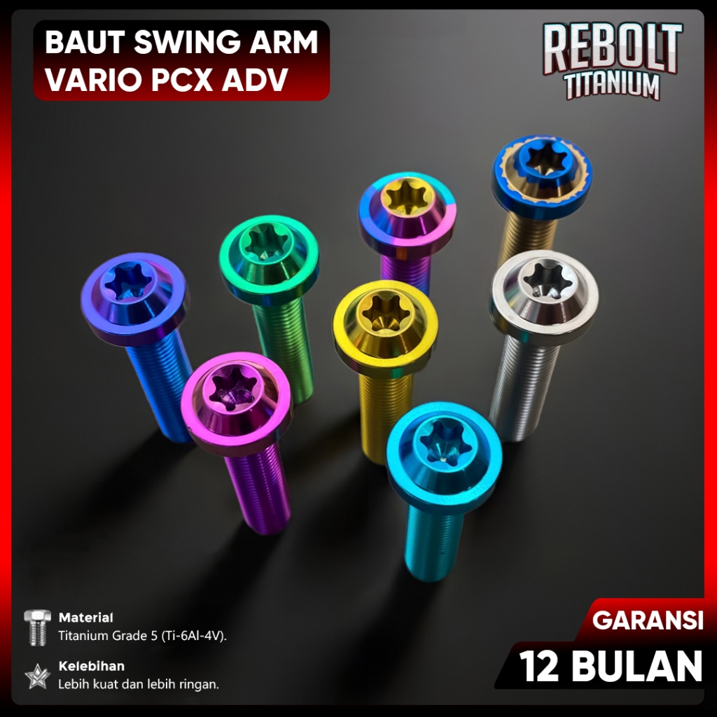 Jual Baut Probolt Titanium Swing Arm Vario PCX ADV Grade 5 REBOLT ...