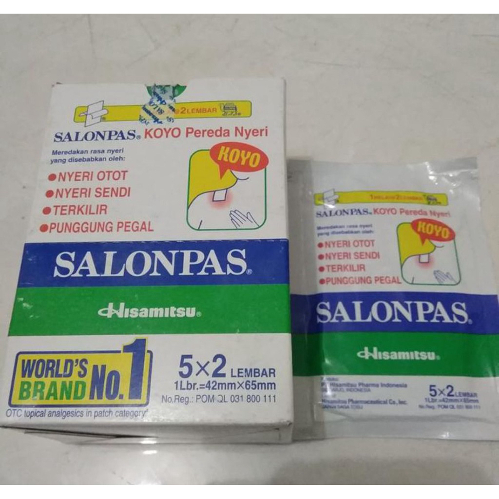 Jual SalonPas Koyo 1 Box Isi 10 5x2 Lembar / Koyo Pereda Nyeri Otot dan ...