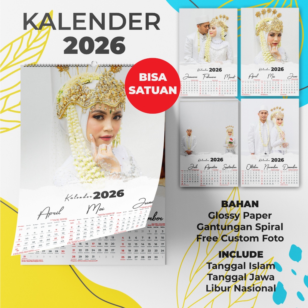 Jual Craftpedia Kalender 2026 - 2027 Kalender Dinding 4 Lembar Custom 3 ...