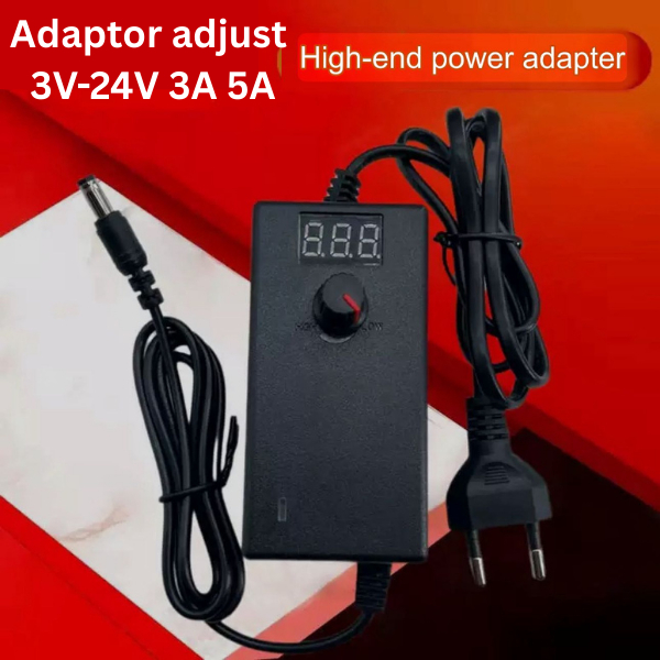 Jual Adjustable Adaptor 3V 24V 3-24V DC 3A dan 5A Switching Power ...