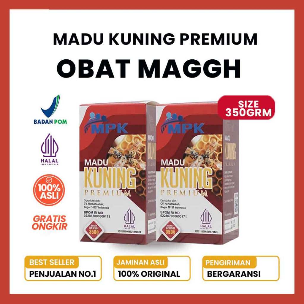 Jual Madu Kuning Premium MKP Lambung Herbal Original Maag, GERD & ASAM ...