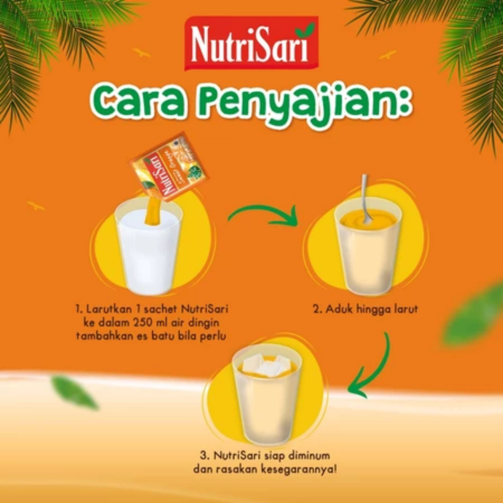 Jual NutriSari Minuman Buah 30 Rasa Vitamin C & D Renteng (10 Sachet ...