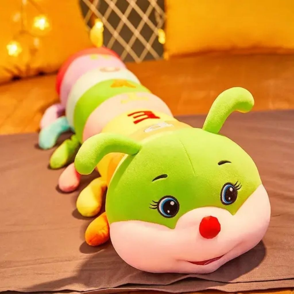 Jual Boneka Ulat Ulil Rainbow Warna Warni Jumbo Colorful Caterp Plush ...