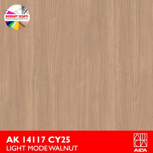 Jual JCube HPL AICA ASIA AS AK 14117 CY25 - LIGHT MODE WALNUT ...