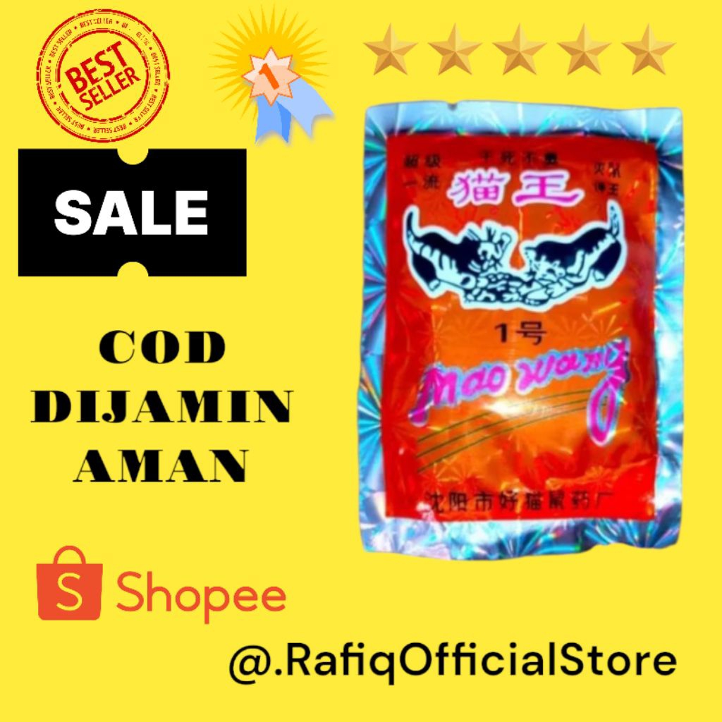 Jual Racun Tikus Maowang Merah Hologram Asli 20Pcs | Ampuh Mati ...