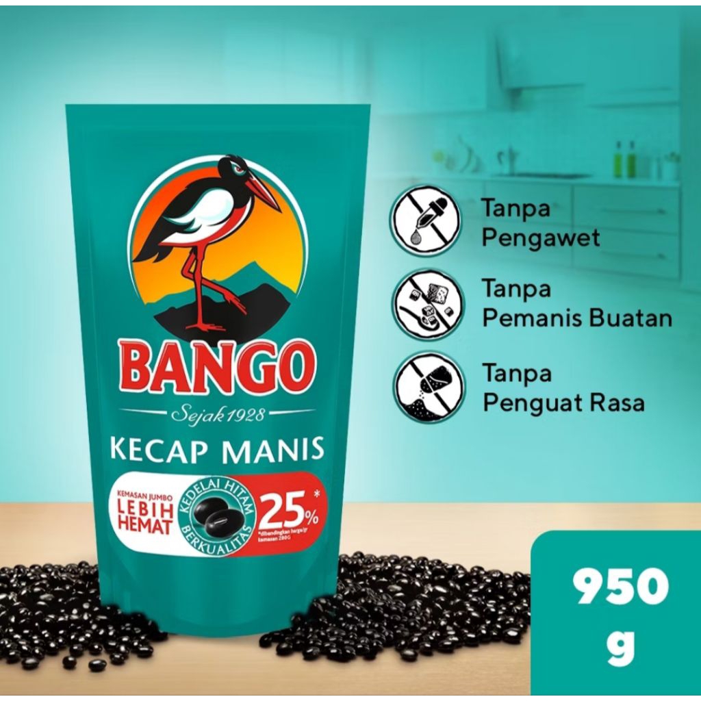 Jual Bango Kecap Manis Refill 950g | Shopee Indonesia