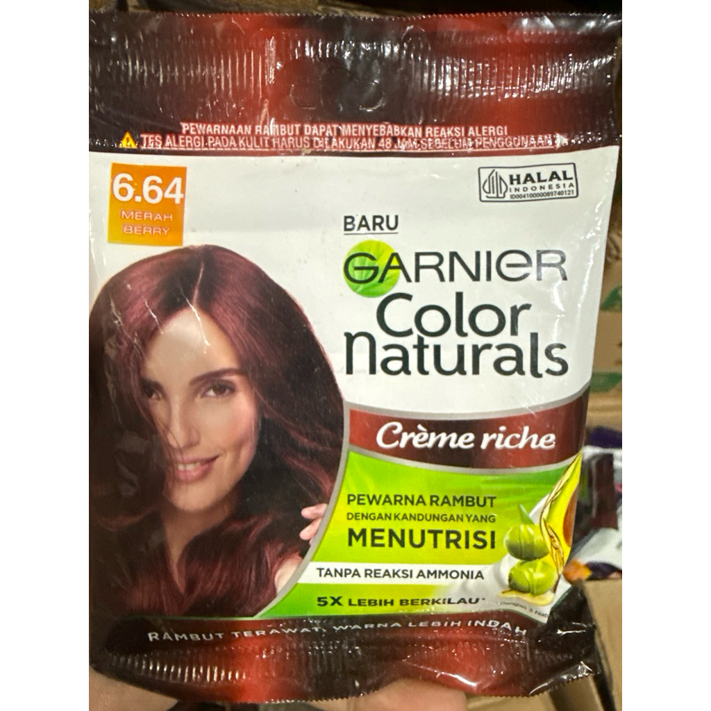 Jual Garnier Color Natural Sachet Cat Rambut Almond Oil | Shopee Indonesia
