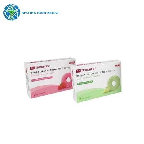 Jual Sp Troches Meiji Straw//Melon Tablet Per Amplop Isi 12 Tablet (per ...