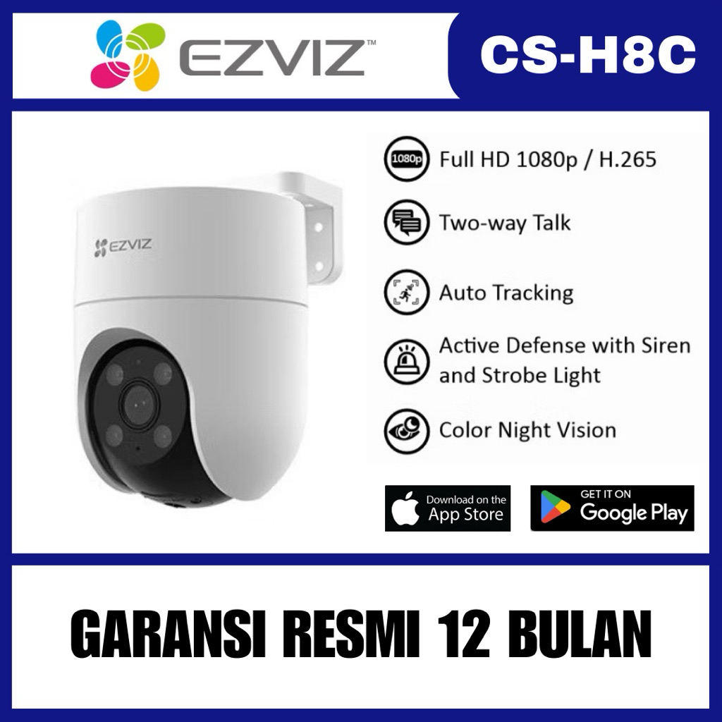 Jual Smart Wifi Camera Cctv Ezviz H8C 2mp 4mp 1080P Pan&Tilt Camera ...
