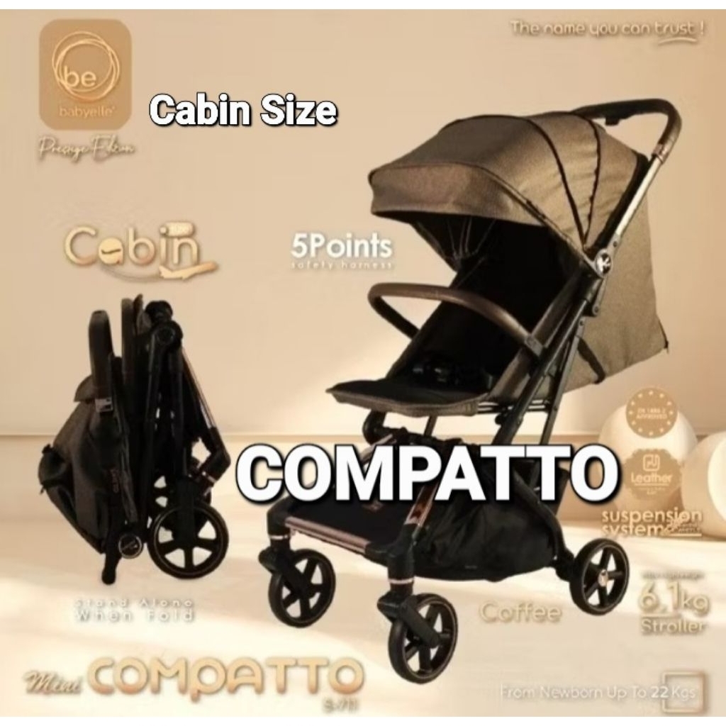 Jual Stroller Babyelle Mini Compatto S 711 Cabin Size berat 6 kg ...