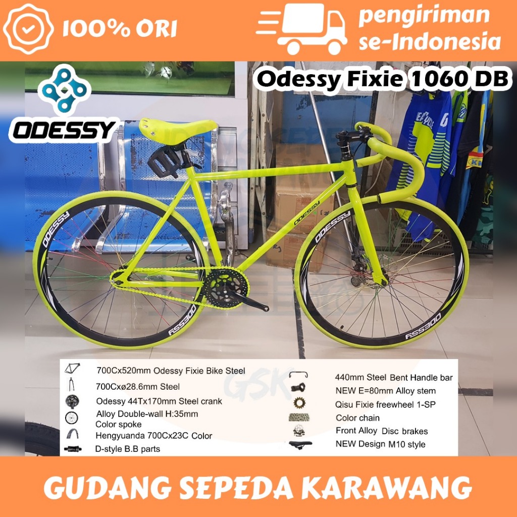 Jual 700C SEPEDA FIXIE ODESSY 1060 DISC | Shopee Indonesia