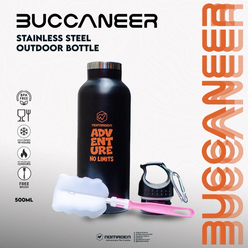 Jual Tumbler Water Bottle - Botol Air Stainless Stell Nomaden Buccaneer ...