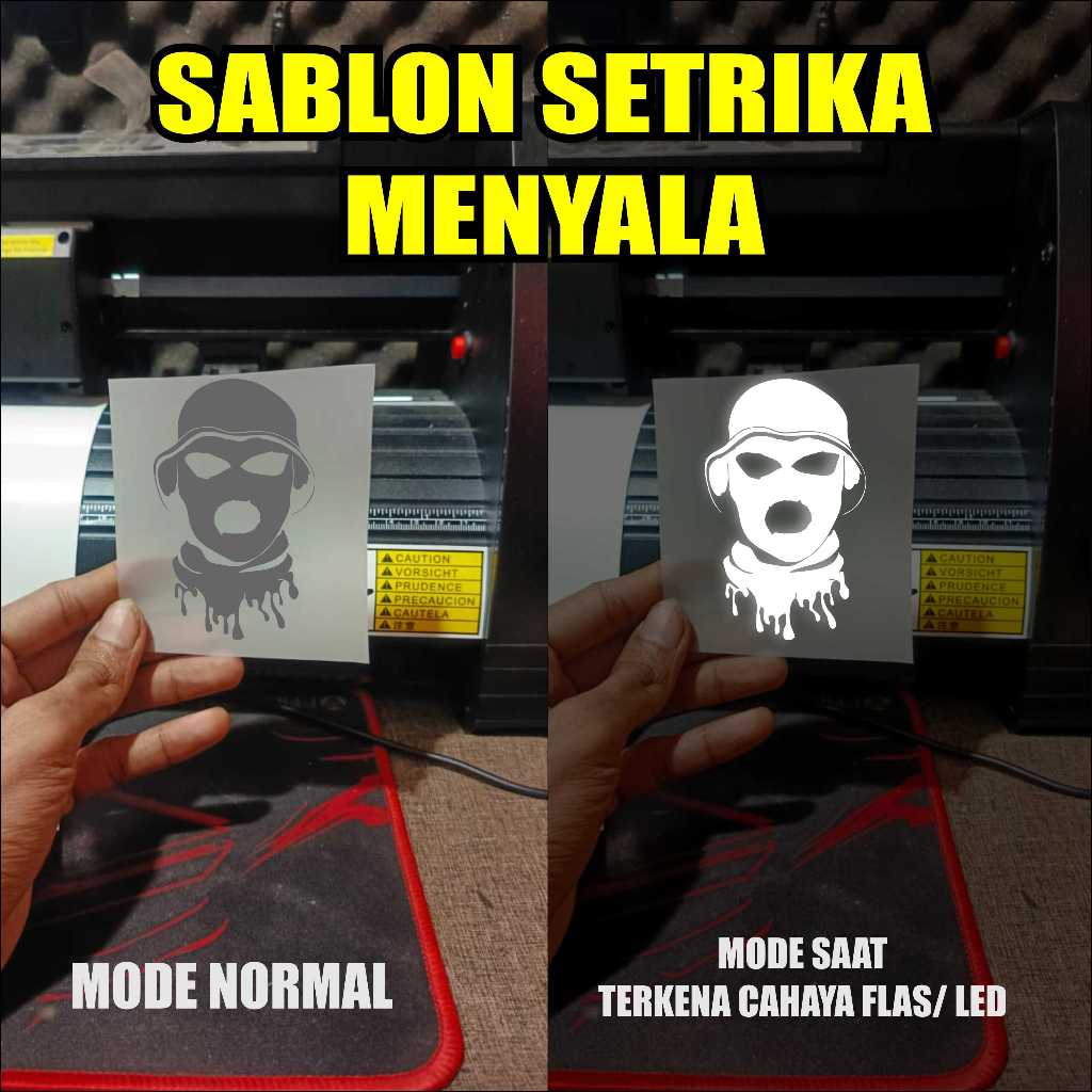 Jual SABLON MINI UZI REFLEKTIF SILVER | SABLON MENYALA | SIAP PRES ...