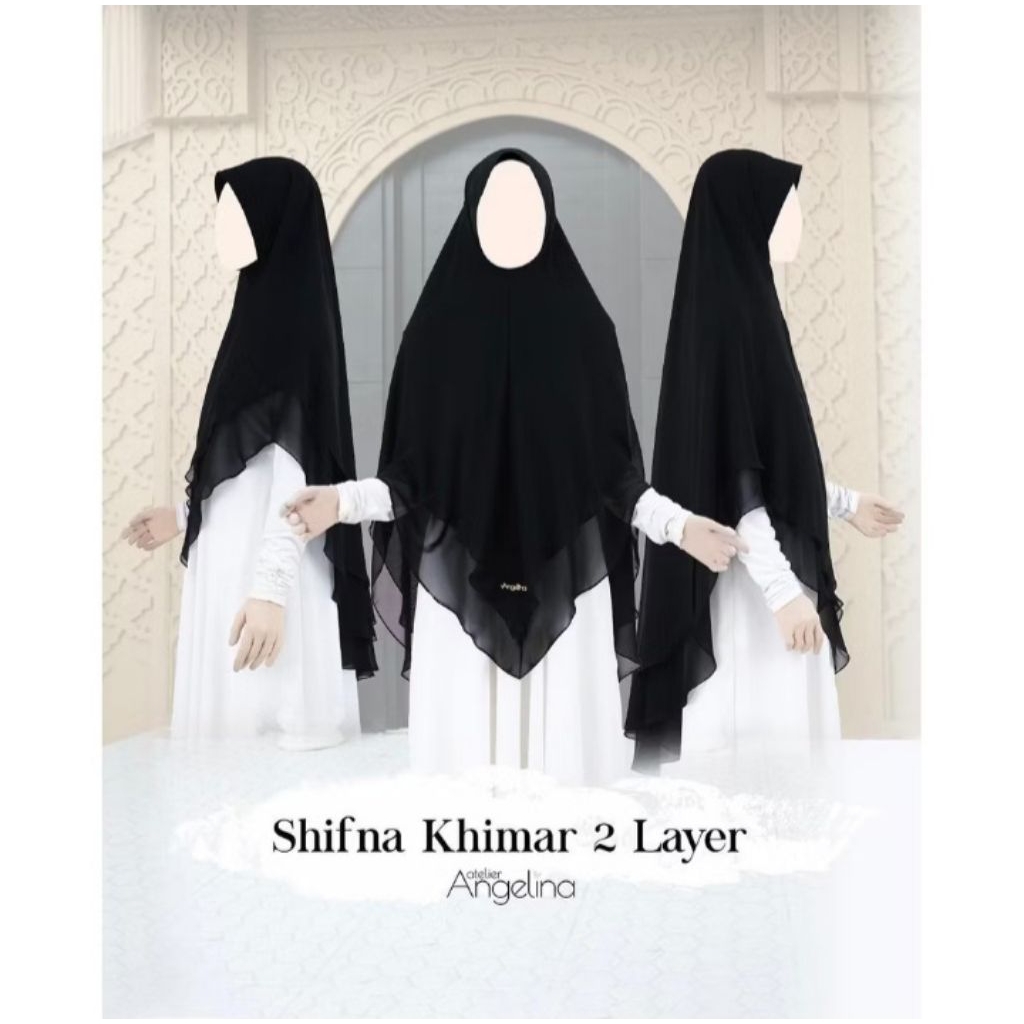 Jual Atelierangelina - Khimar Black Series Shifna, Zulaikha (Prelove ...