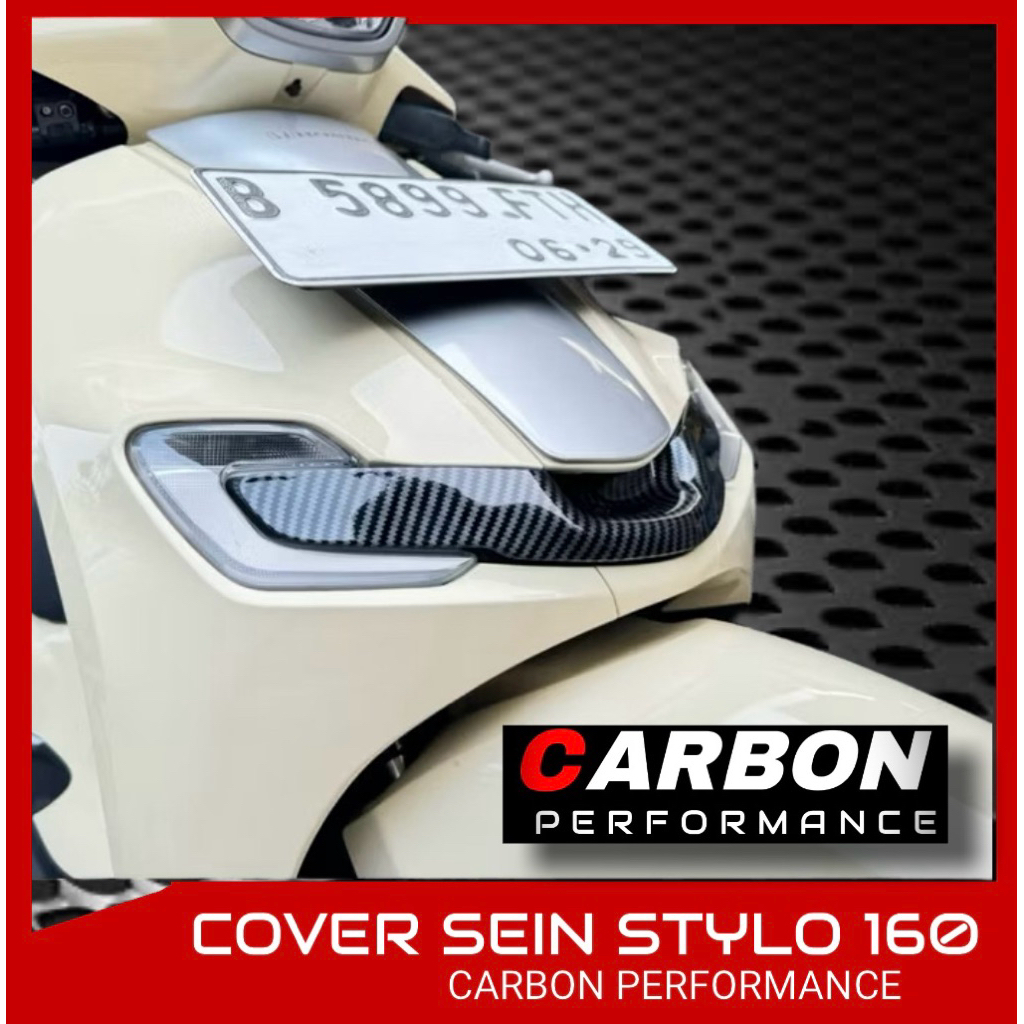 Jual COVER LAMPU SRN STYLO 160 CARBON - Cover lampu sen stylo 160 ...