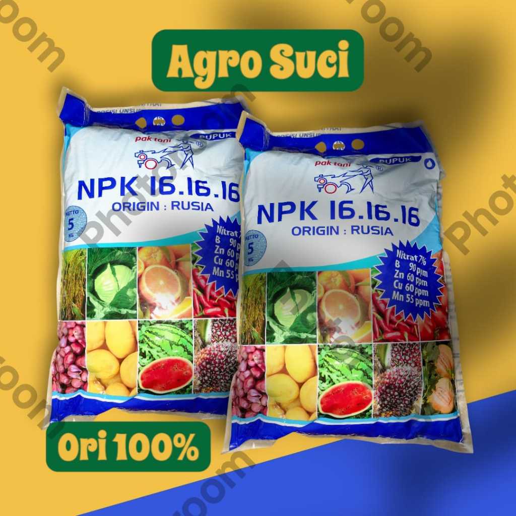 Jual Pupuk NPK 16 16 16 PAK TANI Kemasan Tanggung (Lima KG) 5 KG PABRIK | Shopee Indonesia