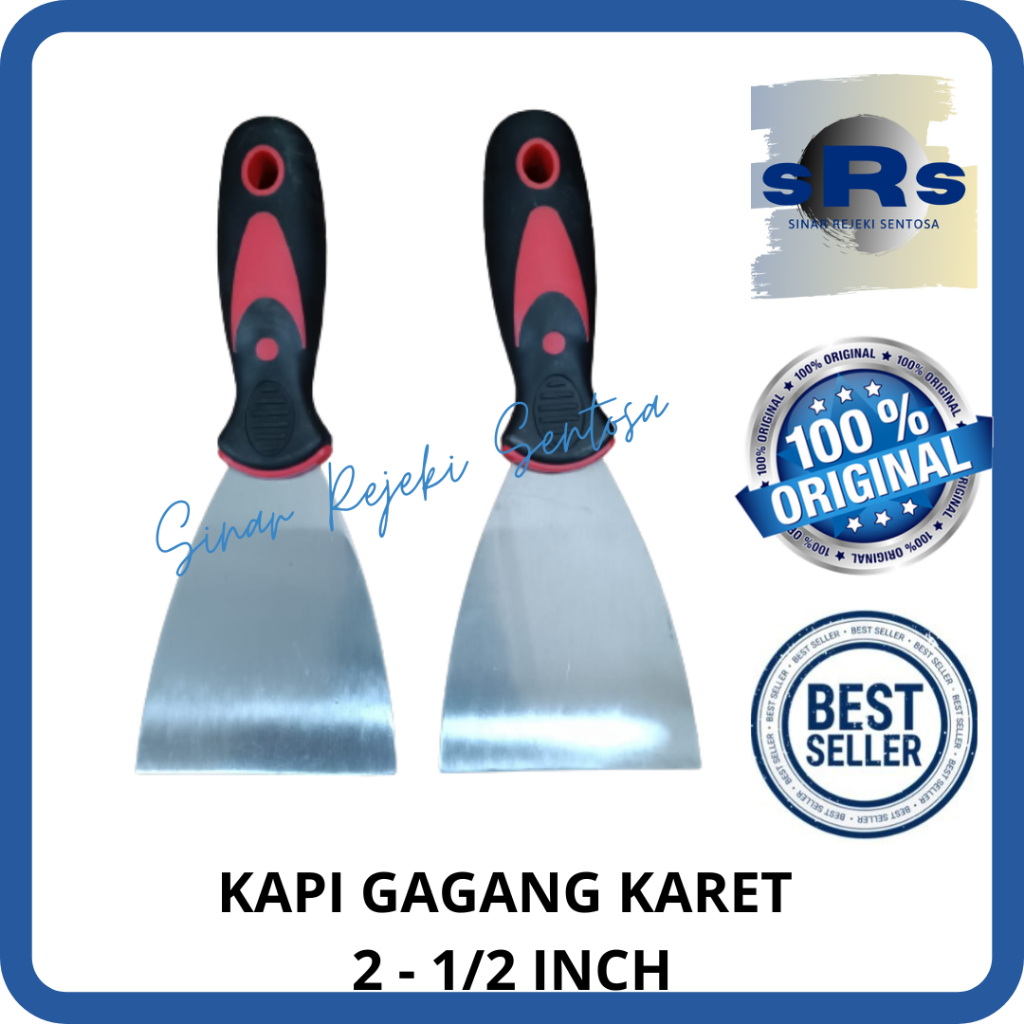 Jual KAPI GAGANG KARET/KAPI BESI/KAPE GAGANG FIBER/SCRAPPER PUTTY 2-1/2 ...