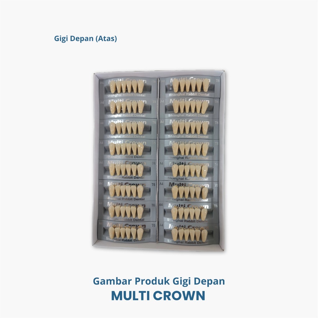 Jual Multi Crown Gigi Palsu Resin Teeth Anterior Depan, Anasir ACRYLIC ...