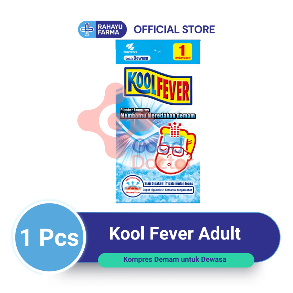 Jual KoolFever Kool Fever Plester Kompres Menyegarkan untuk Dewasa 1 ...