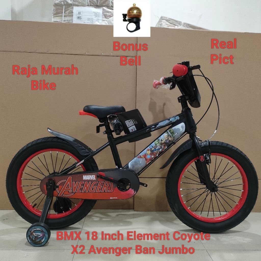 Jual Sepeda Anak Laki Laki BMX Element Coyote X2 Avenger 18 Inch Ban ...