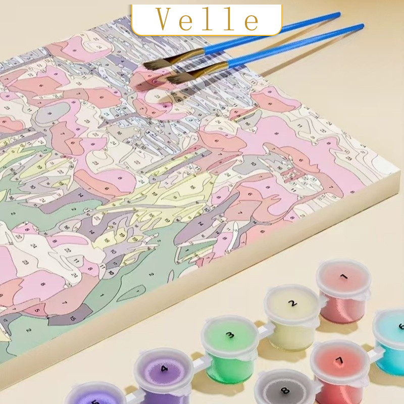 Jual VELLE Melukis Paint By Number Kit DIY 20cm 30cm / Digital Painting ...