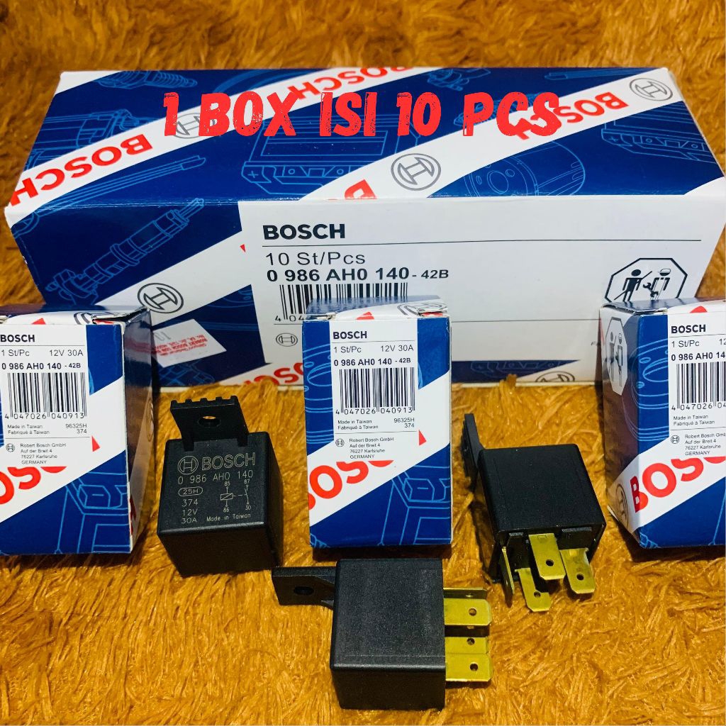 Jual 1 Box (10 Pcs) Relay Bosch Original 12V 30A | PN: 0 986 AH0 140 ...