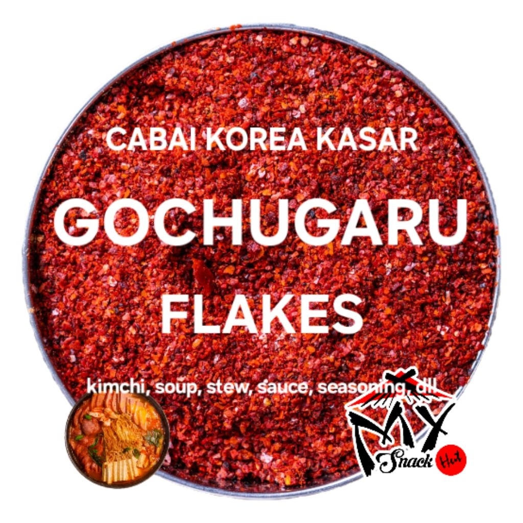 Jual GOCHUGARU 250GR CABAI CABE MERAH KOREA BUBUK HALUS KASAR FLAKE ...