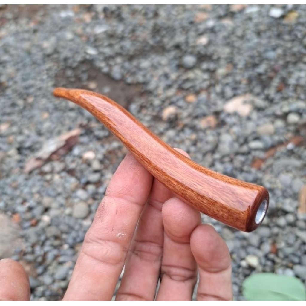 Jual koleksi Kerajinan kayu souvenir pipa galih kayu kalimasada polos ...