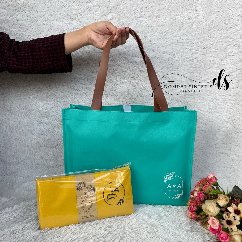 Jual Souvenir Totebag Landscape Besar Custom Sablon Nama Atau Logo ...
