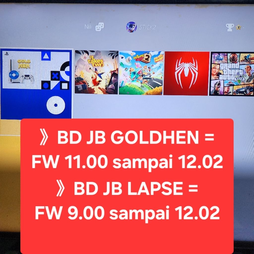 Jual BD JB PS4 HEN 9.00 sampai HEN 12.02 Bisa Jalan Semua Game | Shopee ...