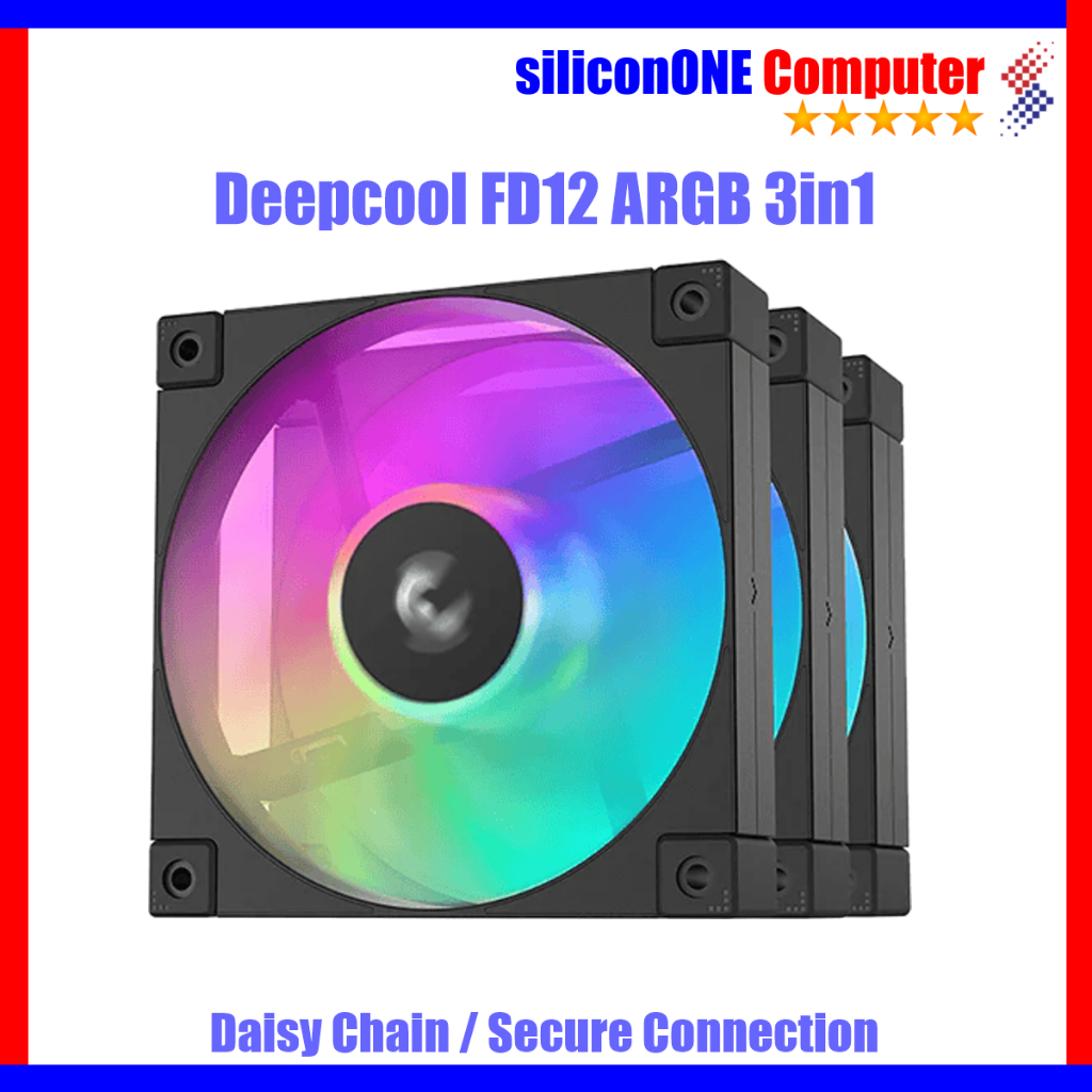 Jual DeepCool FD12 ARGB [3in1] Daisy Chain Fan Secure Connect | Shopee Indonesia