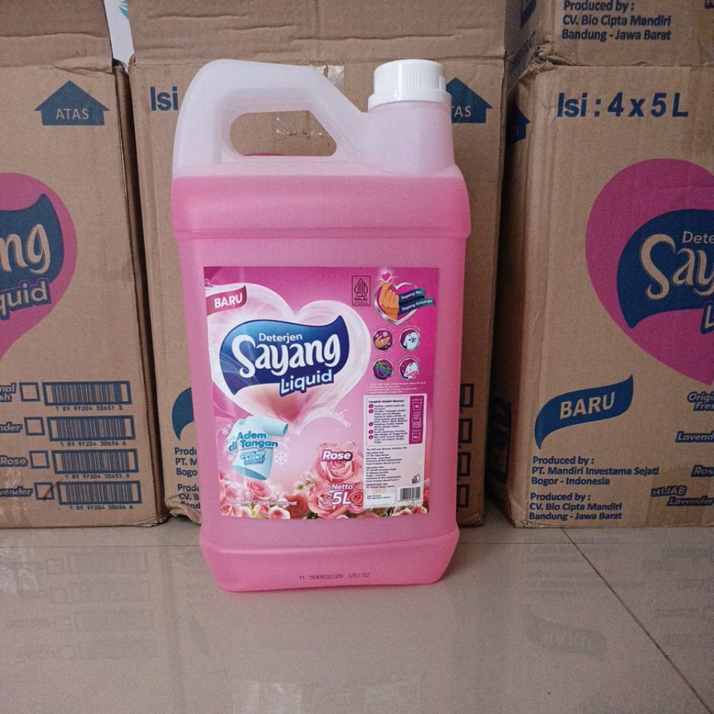 Jual Sayang Rose Deterjen Detergent Detergen Liquid Cair Laundry (5 ...